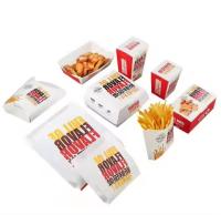 China Customized Size Burger Box Disposable Food Fast Food Fried Chicken Box for sale