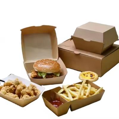 China Wholesale Custom Biodegradable Food Grade Corrugated Burger Box 5000 pcs FSC Certified for sale
