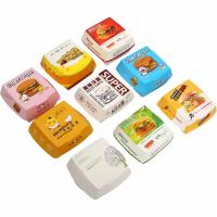 China Customized Food Grade Cardboard Burger Box 5000 Pcs Min Order for Takeaway for sale