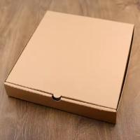 China Wholesale Customized Kraft Paper Pizza Boxes 10 12 14 16 Inch Disposable Takeout for sale