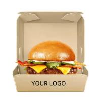 China Customized Fast Food Packaging Burger Box with Full Set and Automatic Printing Process Machine for sale