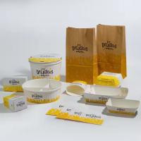 China Custom Printed Kraft Paper Food Box for Fried Chicken Wings Burger 5000 pcs MOQ for sale
