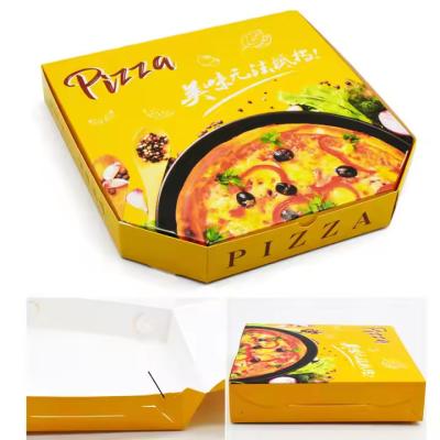 China Custom Corrugated Kraft Paper Pizza Box Food Grade Eco Friendly Packaging 5000 Pcs MOQ for sale