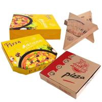China Custom Biodegradable Corrugated Pizza Box Food Grade FSC Certified 5000 Pcs MOQ for sale