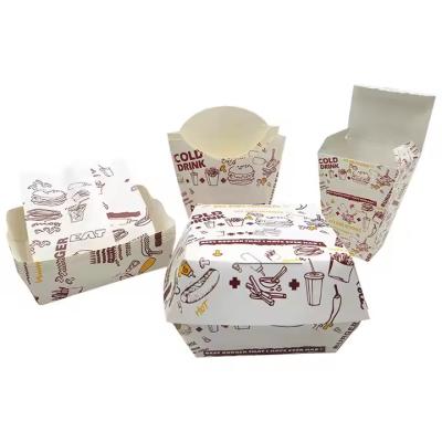 China Custom Eco-Friendly Fast Food Packaging Box Set for Fried Chicken French Fries Burger 5000 Pcs for sale