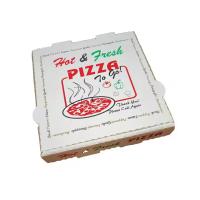 China Eco Friendly FSC Certified Corrugated Paper Custom Pizza Box 10 12 14 Inch Disposable Takeaway for sale