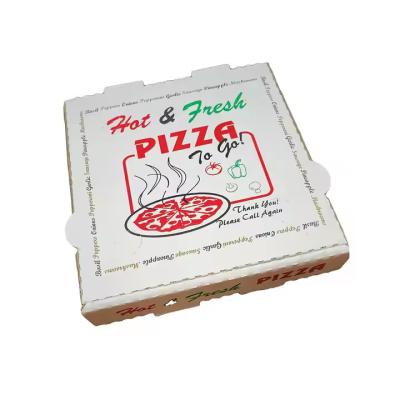 China Eco Friendly FSC Certified Corrugated Paper Custom Pizza Box 10 12 14 Inch Disposable Takeaway for sale