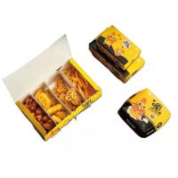 China Eco-Friendly Custom Logo Fried Chicken Takeaway Box 5000 Pcs FSC Certified Food Grade Paper for sale