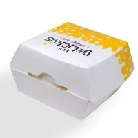 China Customer's Logo Burger Box Customized Biodegradable Fast Food Takeaway Packaging for sale