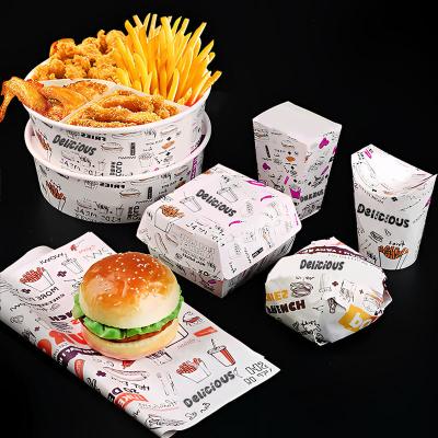 China Wholesale Custom Eco Friendly Burger Box 300gsm Food Grade Paperboard Takeaway Packaging for sale