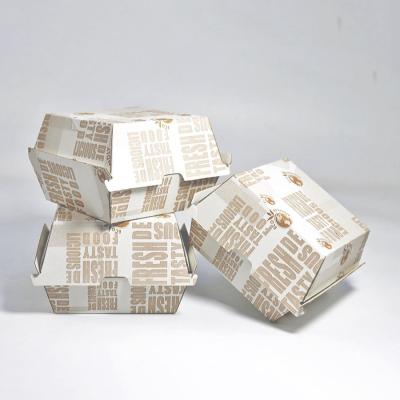 China Biodegradable custom flexographic logo burger box high-quality burger box for sale