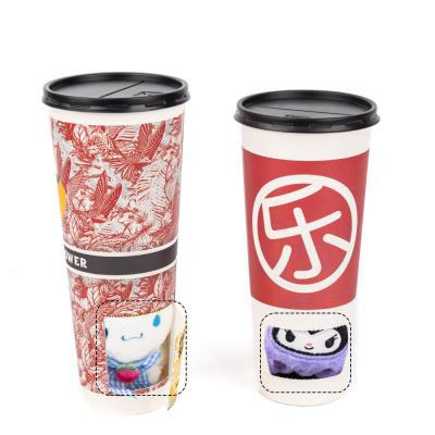 China Custom Food Grade Disposable Blind Box Coffee Cup with Lid Surprise Gift 8oz for sale