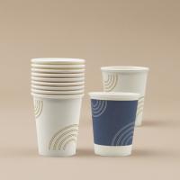 China Eco-Friendly Disposable Paper Cups 8-20 oz Non-Plastic Water-Based Coating Hot Cold Drinks for sale