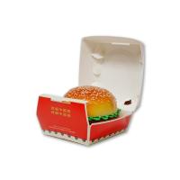 China FSC Certified Eco Friendly Hamburger Box 6x6 Food Grade Takeaway Paper Packaging for sale