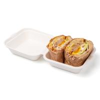 China Customized Disposable Burger Boxes for Fast Food Printing Handling UV Coating for sale