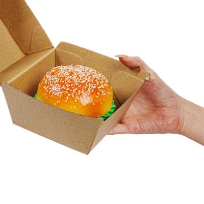 China Biodegradable Food Grade Corrugated Paper Burger Box 20x15x10 cm Custom Order with Sponge Liner Personalized Design for sale