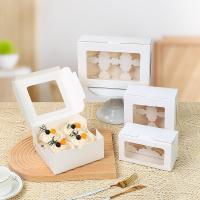 China Custom Food Grade Windowed Cake Boxes 6-10 Inch with Logo Printing for sale
