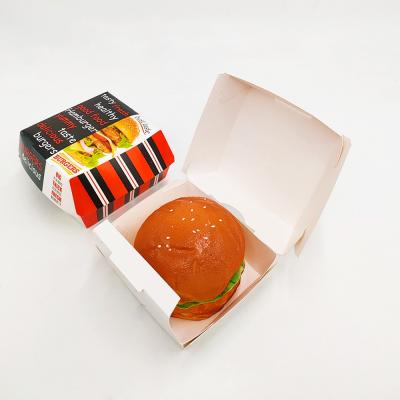 China Eco-Friendly Biodegradable Fried Chicken French Fries Burger Box Custom Wholesale 3 Compartment Paper Packaging for sale
