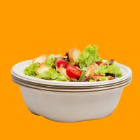 China Biodegradable Sugarcane Bagasse Paper Bowl 4oz to 32oz Custom Logo Eco Friendly Fast Food Packaging for sale