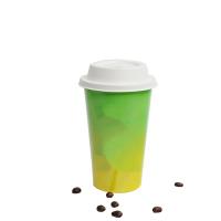 China Custom Biodegradable Double Wall Coffee Cups 8oz to 20oz FSC Certified Insulated Hot Cups for sale