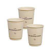China Wholesale Custom Logo Double Layer 12oz 16oz Disposable Paper Coffee Cups with Lid for sale