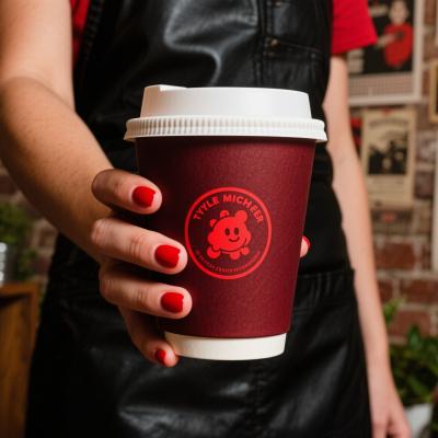 China Biodegradable Custom Disposable Coffee Paper Cup 8oz 16oz 20oz Hot Drink for sale