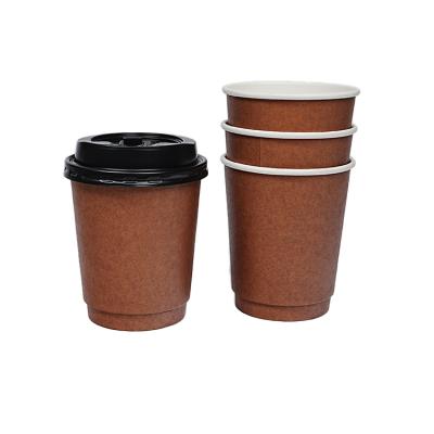 China Wholesale Custom Logo Biodegradable Paper Coffee Cup 8oz to 20oz Hot Drink Eco Friendly for sale