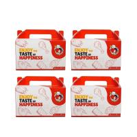 China Customized printed logo eco-friendly food grade fast food fried chicken box for sale