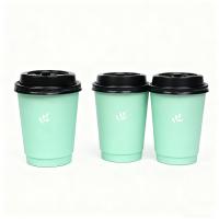 China Custom Logo Biodegradable Hot Drink Paper Cup with PLA Lid 8oz 12oz 16oz 20oz for sale