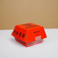 China Wholesale Custom Logo Eco Friendly Disposable Paper Burger Box 250 320gsm FSC Certified for sale