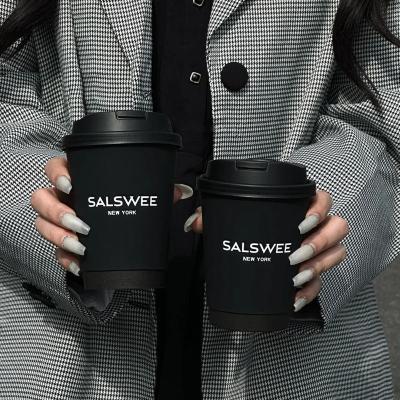 China Disposable dual wallpaper cup customized eco-friendly hot cold drink coffee cup set for sale