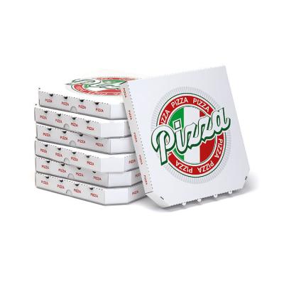China Custom Logo 6-18 Inch Eco Friendly Biodegradable Food Grade Corrugated Cardboard Pizza Box for sale