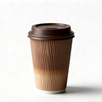 China Eco Friendly Custom Printed Logo 8oz Double Layer Hot Drink Paper Cup with Lid for sale