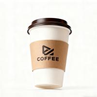 China Eco-friendly water-based coating custom logo disposable double-layer coffee paper cup for sale