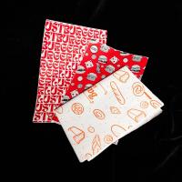 China Custom Printed Biodegradable Greaseproof Paper 45gsm for Fried Foods - 25x25cm to 40x40cm Sizes with 90°C Heat Resistance for sale