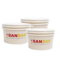 China Custom Biodegradable Kraft Paper Bowl 16oz 24oz 32oz for Fried Chicken Salad Takeaway for sale