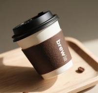 China Disposable eco-friendly recyclable paper cup wholesale customized logo 8oz double-layer coffee cup for sale