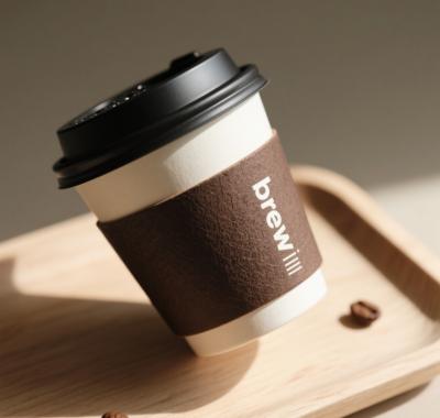China Disposable eco-friendly recyclable paper cup wholesale customized logo 8oz double-layer coffee cup for sale