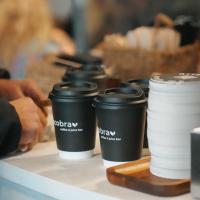 China Wholesale Custom Logo 100% Biodegradable 8oz 12oz Food Grade Hot Coffee Paper Cup for sale