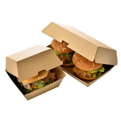 China Wholesale Custom Eco Friendly Food Grade Corrugated Paper Hamburger French Fries Box 500ml for sale