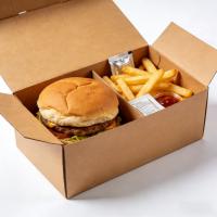 China Eco-Friendly Custom Burger Box 250-400gsm Leak-Proof Corrugated Cardboard Fast Food Takeout Packaging for sale
