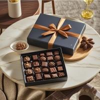 China Wholesale Custom Kraft Paper Chocolate Gift Box with Gold Foil Stamping 12x10x5cm for sale