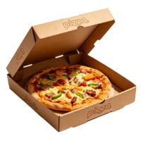 China Wholesale Custom Printed Logo Recyclable Corrugated Paper Pizza Box 12 Inch Eco Friendly Food Packaging for sale