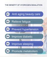 China High Flow Rate 1500ml H2 Inhaler Hydrogen Oxygen Mixture Output Gas Generator for sale