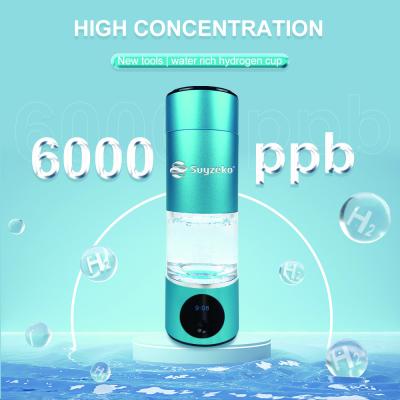 China Health Care Portable SPE Hydrogen Rich Water Cup 6000ppb for sale