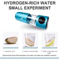 China SPE PEM Hydrogen Rich Water Cup 300mL Portable H2 Antioxidant Water Ionizer Health Care for sale