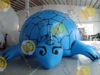 China Digital Printing Blue Custom Shaped Balloons with Tortoise Shape made by 0.18mm PVC for Events SHA-16 for sale