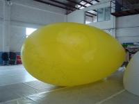 China Yellow Zeppelin Helium Balloon Inflatable Waterproof For Outdoor Sports for sale