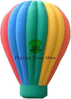 China Customized Color Inflatable Advertising Balloon With Air Balloon Shape For Trade Fair for sale