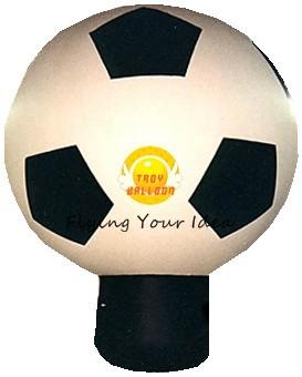China Giant Attractive Inflatable Advertising Balloon For Promotion With Football Shape for sale